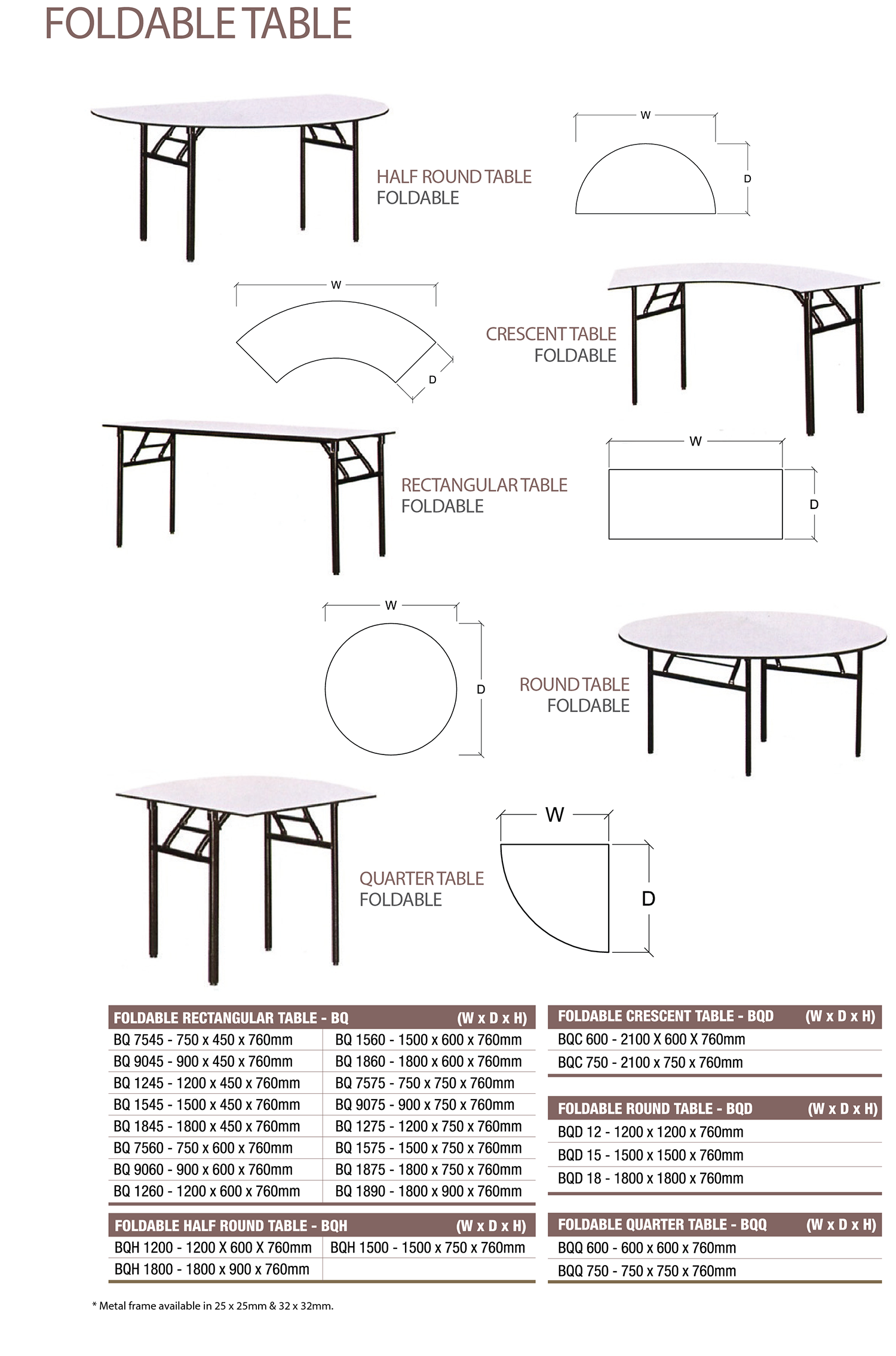 Foldable Table